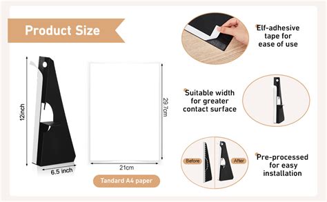 Marspark 12 Pack Poster Stand Self Stick Easel Back Poster