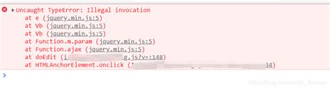 Jquery的ajax报错 Illegal Invocation 解决方法jquery Illegal Invocation Csdn博客