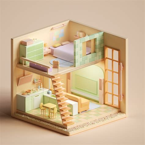 近期c4d零基础课程小房间案例优秀作业 C4d蜂巢计划 21