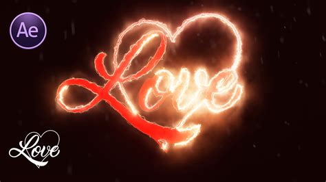 After Effect Logo Tutorial Love Lighting Logo Animation Fattu Tutorials