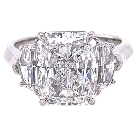 12 Carat Radiant Cut Diamond Engagement Ring Gia Certified J Si1 For