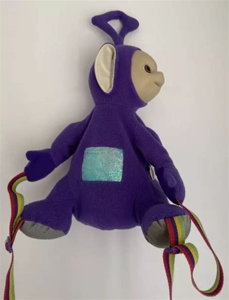 Teletubbies 1996 Tinky Winky Purple Backpack Bag Plush Teddy Rare