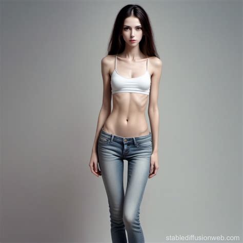 Skinny Woman A Thin Physique Stable Diffusion Online