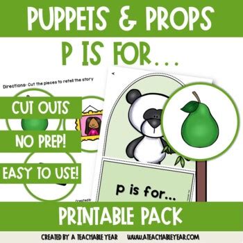 P Is For Puppets And Props Great For ESL Babes By A Teachable Year