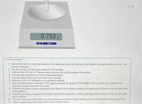 Solved Data And Report Submission Hydration Of 1 Hexene