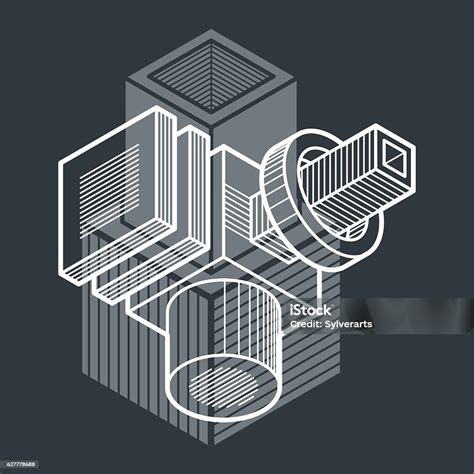 3d 디자인 추상 벡터 치수 큐브 모양 0명에 대한 스톡 벡터 아트 및 기타 이미지 0명 2차 도형 3차원 형태 Istock