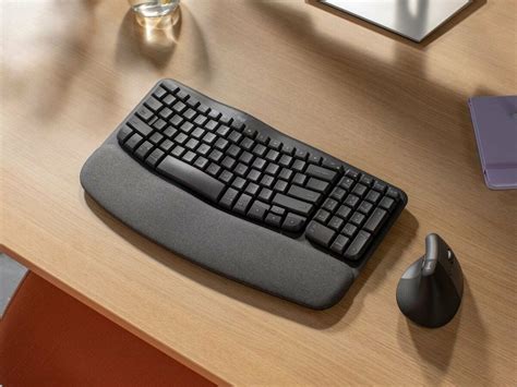 Logitech Wave Keys Ergonomic Keyboard Has A Cushioned Palm Rest