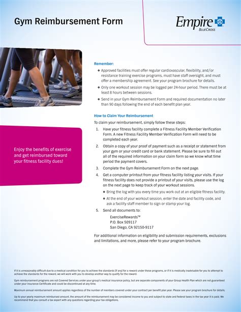 Gym Reimbursement Form