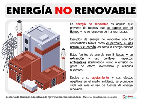 Qué Es La Energía No Renovable