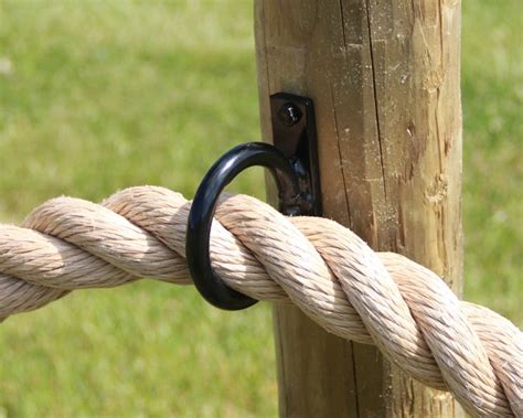 Heavy Duty Nautical Rope Fence Rings For Round Posts Nautical Rope