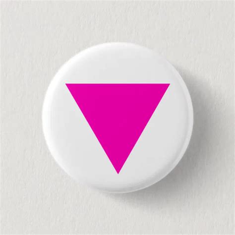 Pink Triangle Gay Pride Pinback Button Zazzle