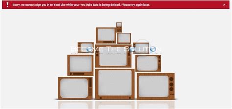 fix sorry we cannot sign you in to youtube while your data is being