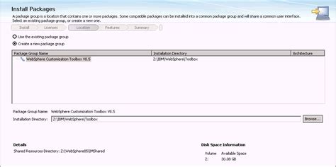 installing the websphere customization toolbox