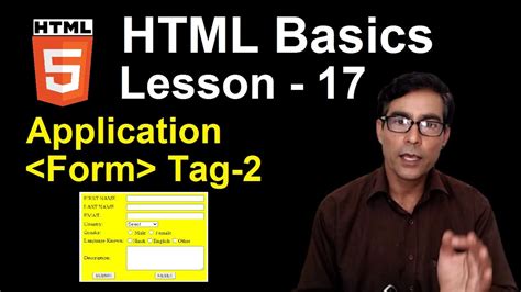 How To Create Form Tag Like Application Form In Html Html Basics