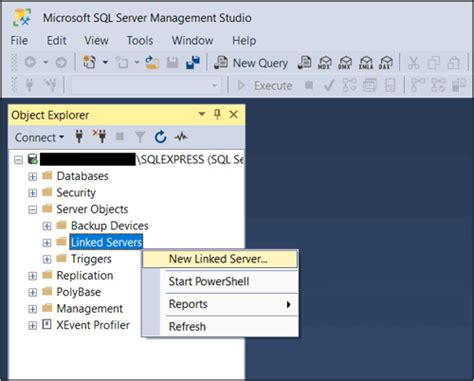 Create And Configure A Sql Server Linked Server