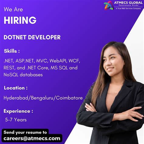 atmecs global inc on linkedin hyderabadjobs bangalorejobs coimbatorejobs dotnetjobs webapi