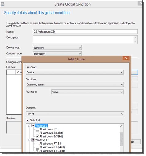 sccm 2012 global conditions configuration manager 2012 windows