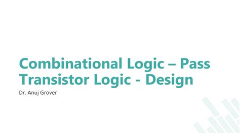 Pass Transistor Logic Ptl Design Youtube
