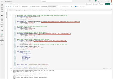 Using John Snow Labs Medical Large Language Models On Azure Fabric John Snow Labs