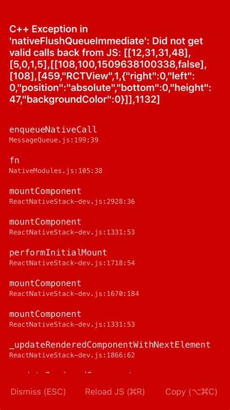 Ios C Exception In Nativeflushqueueimmediate · Issue 108