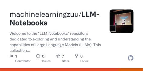 GitHub Machinelearningzuu LLM Notebooks Welcome To The LLM Notebooks Repository Dedicated
