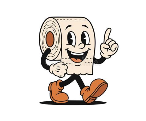 Happy Toilet Paper Clip Art