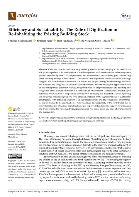 Pdf Efficiency And Sustainability The Role Of Digitization In Re