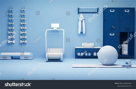 Fitness Ball Sport Mat Yoga Block Stock Illustration 2243053241 Shutterstock