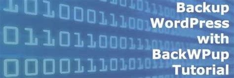 Backup Wordpress With Backwpup Tutorial Anphira Wordpress Development