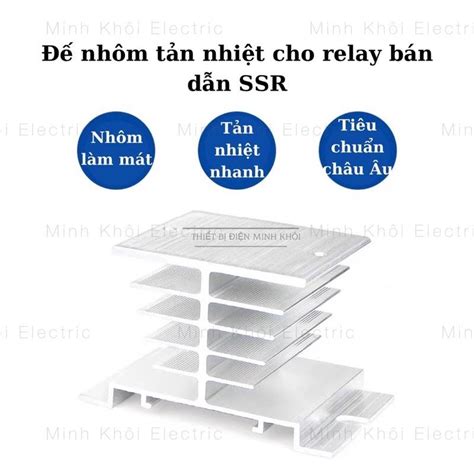 Đế Nhôm Tản Nhiệt Ssr Rơ Le Bán Dẫn Solid Đế Tản Nhiệt Nhôm Relay Rắn Solid Ssr Đủ Kích Thước
