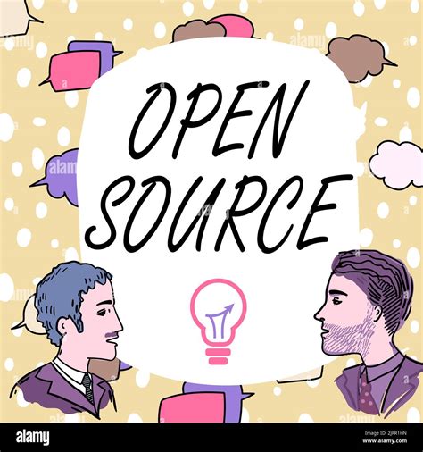 Writing Displaying Text Open Source Word Written On Denoting Software