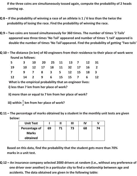 Probability For Class Important Question