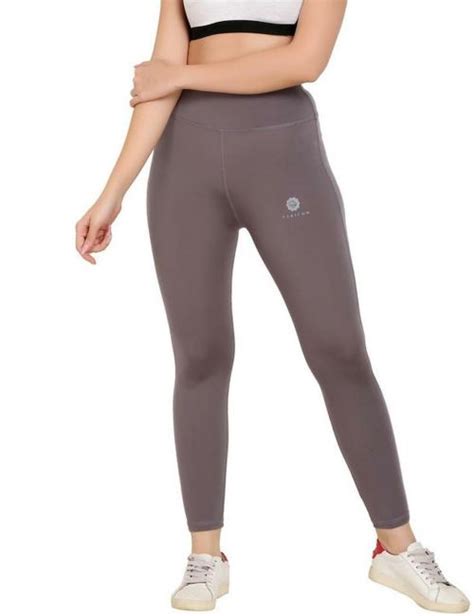 Buy Faricon Women Grey Solid Lycra Blend Tights Online At Best Prices