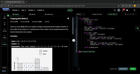 Gfg160 Coding Programming Challenge Geeksforgeeks Developer Tech