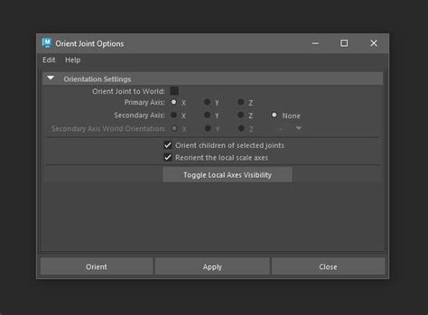 maya tool joint tool window create 3d characters