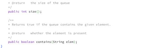 Solved Areturn The Size Of The Queue Public Int