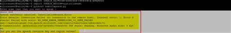 Python 3x How To Fix Azure Cognitive Services Speech Sdk Quickstart