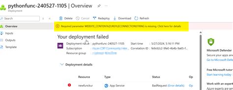 python error required parameter website