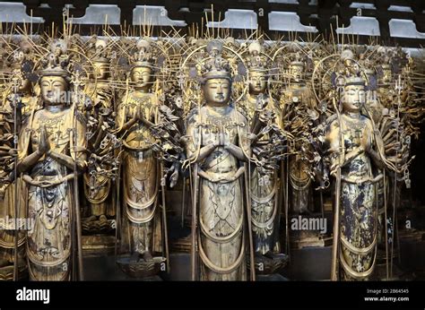 Undated File Photo Show Statues Of Senju Kannon The 1000 Armed
