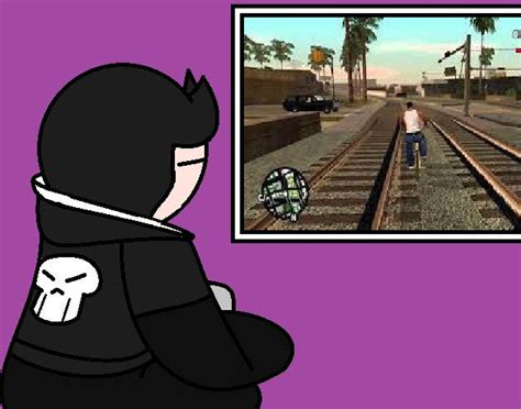 Playing Gta San Andreas On Ps2 Hehe By Fergamesarts On Deviantart