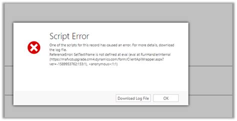 Referenceerror Settextiframe Is Not Defined In Dynamics365