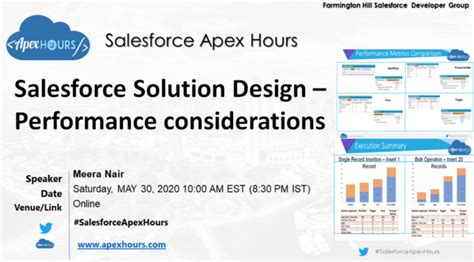 Salesforce Solution Design Performance Considerations Apex Hours