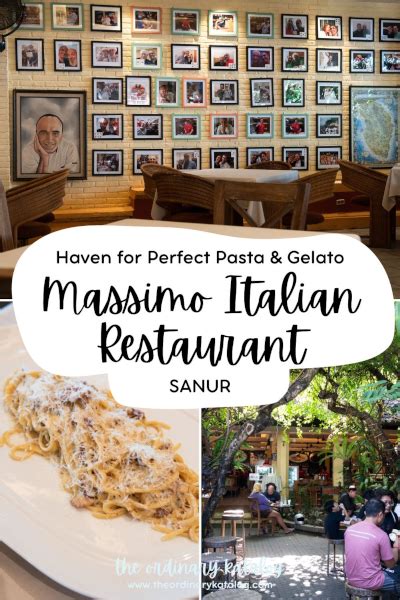 Massimo Italian Restaurant Amazing Pasta And Gelato In Sanur