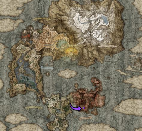 Map Caelid Elden Ring Hardcore Gamer