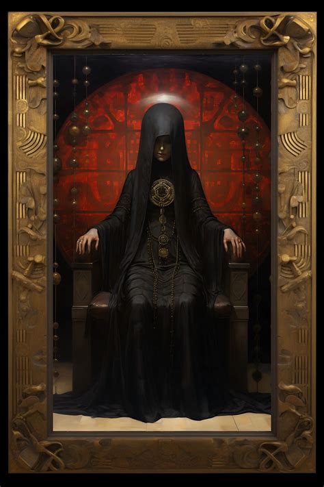 Pythia Oracle At Delphi Art Print Poster Dark Gothic Fantasy Ancient Greece Greek Mythology