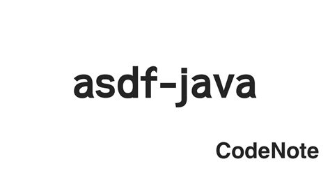 Asdf で Java の複数バージョン管理