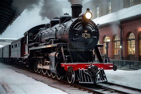 冬季的火车高清图片下载 正版图片600182788 摄图网