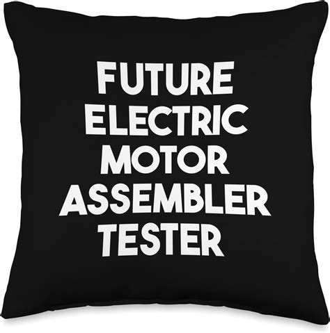 Future Electric Motor Assembler Tester Throw Pillow 16x16