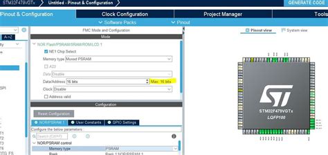 Solved Can Someone Advice A Psram For Stm32f479 Lqfp100 Stmicroelectronics Community