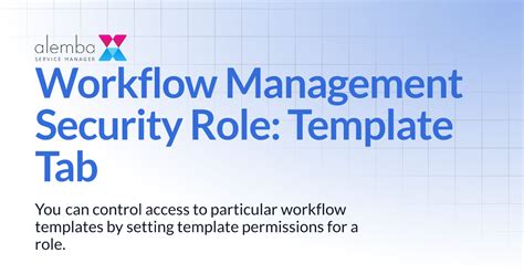 Workflow Management Security Role Template Tab Asm Hermes